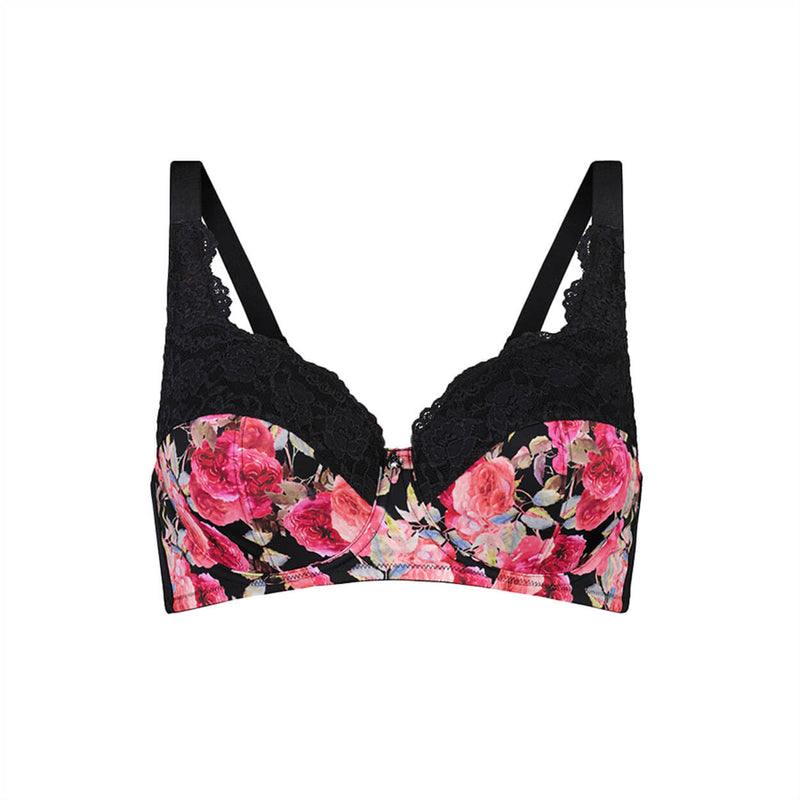Print Padded Full Cup Bra - Cottage Garden | Rose & Thorne